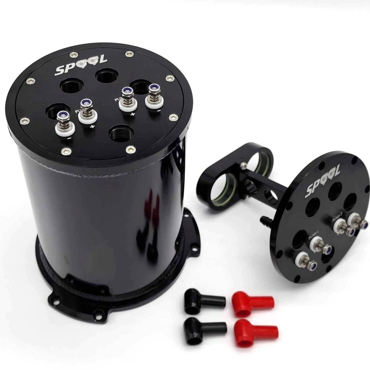 Spool Surge Tank with Dual Pump Hanger - AN-8 - 2.8L – ModsDirect