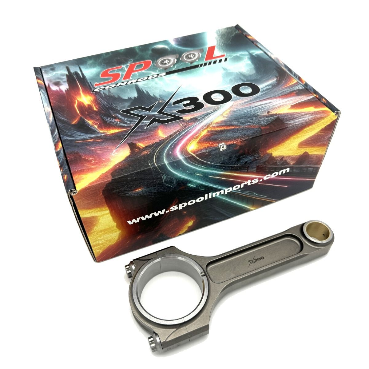 Spool Ford Barra XR6 X300 Extreme 300M Conrods with ARP L19 7/16 Bolts – ModsDirect