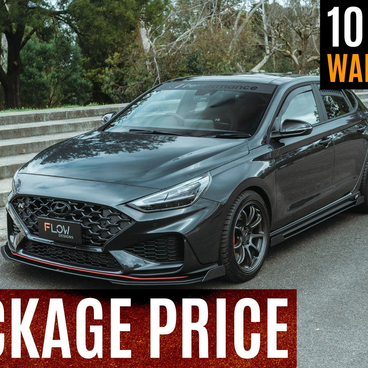 Buy i30N Fastback PD FL 2022+ Full Lip Splitter Set Online | Flow ...