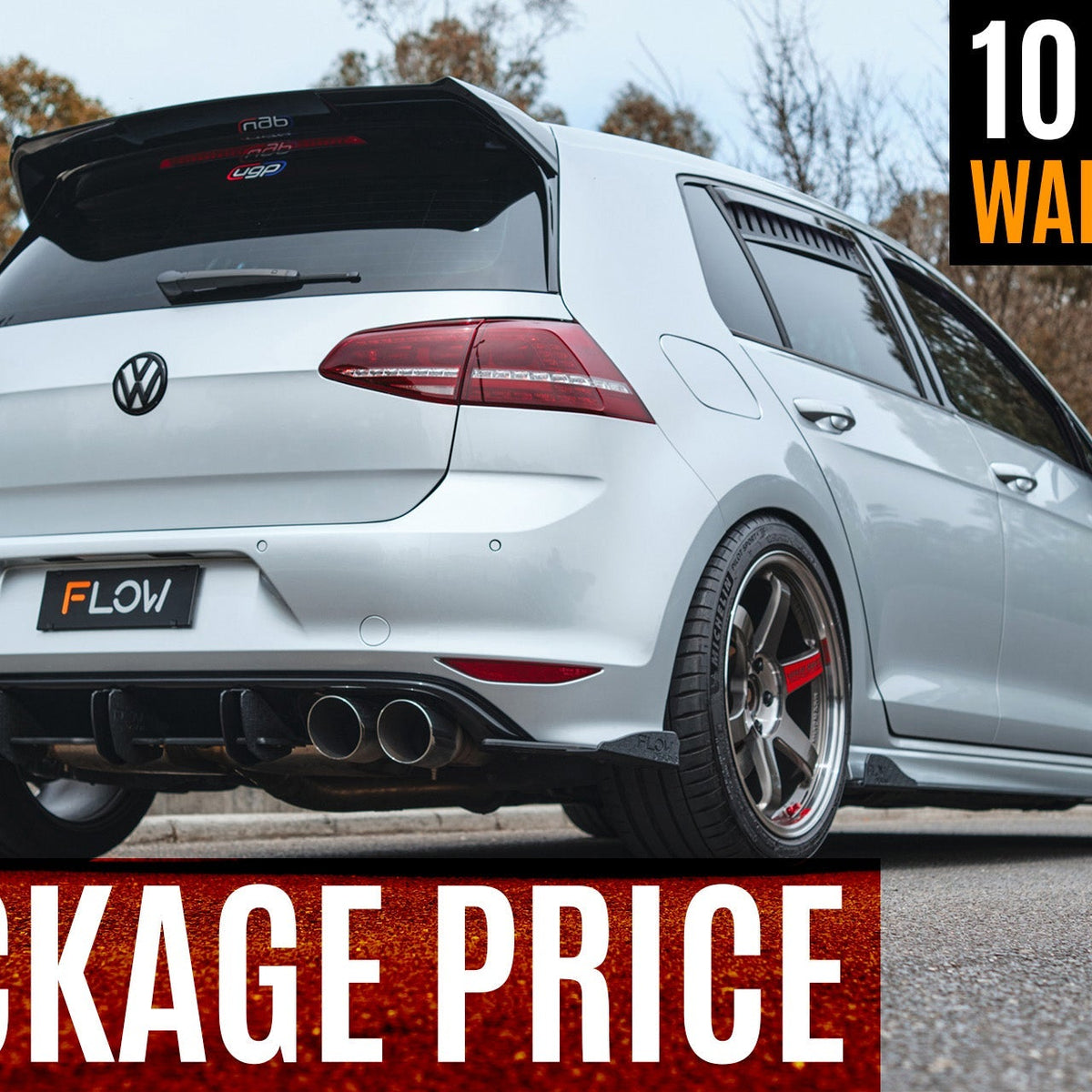 Buy Volkswagen MK7 Golf R (USDM) Full Lip Splitter Set Online | Flow ...