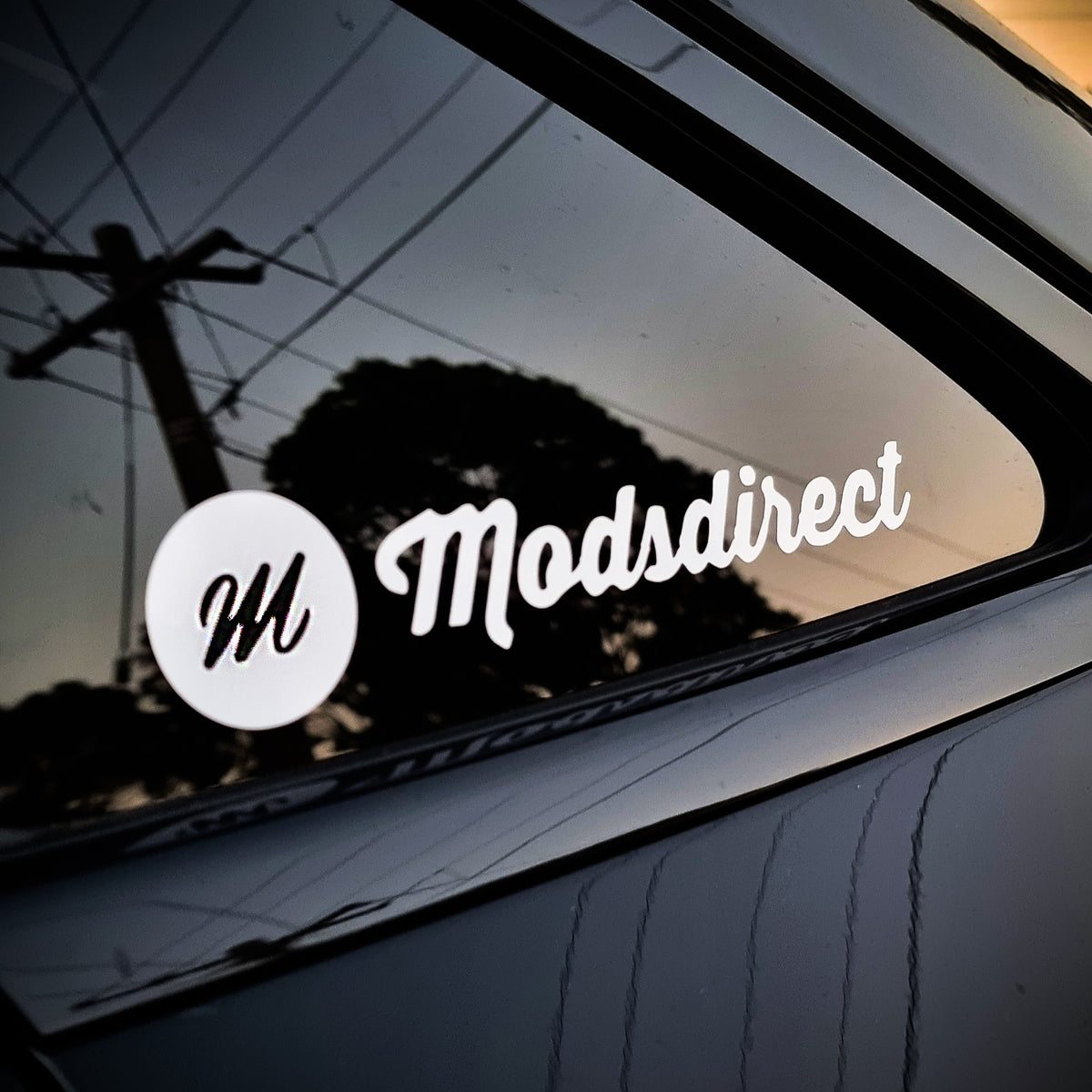 This subtle yet eye-catching ModsDirect Sticker design represents the ...